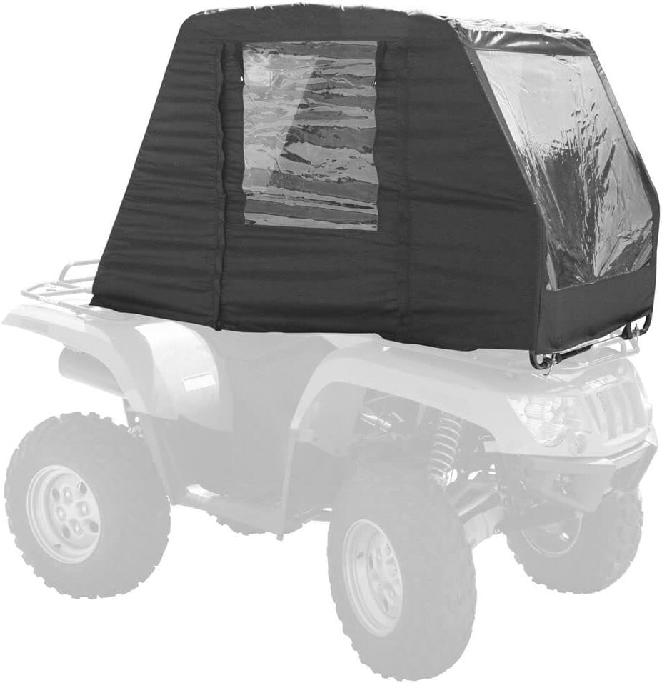 ATV Cab Enclosure Canopy 4 Wheeler Quad Cabin Cover | Polaris | Black ...