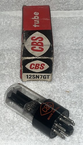 NOS NIB CBS 12SN7GT Black Plate Vacuum Tube Amplitrex Tested | eBay