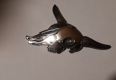 Vintage Sterling Kit Carson Buffalo Skull Brooch | eBay