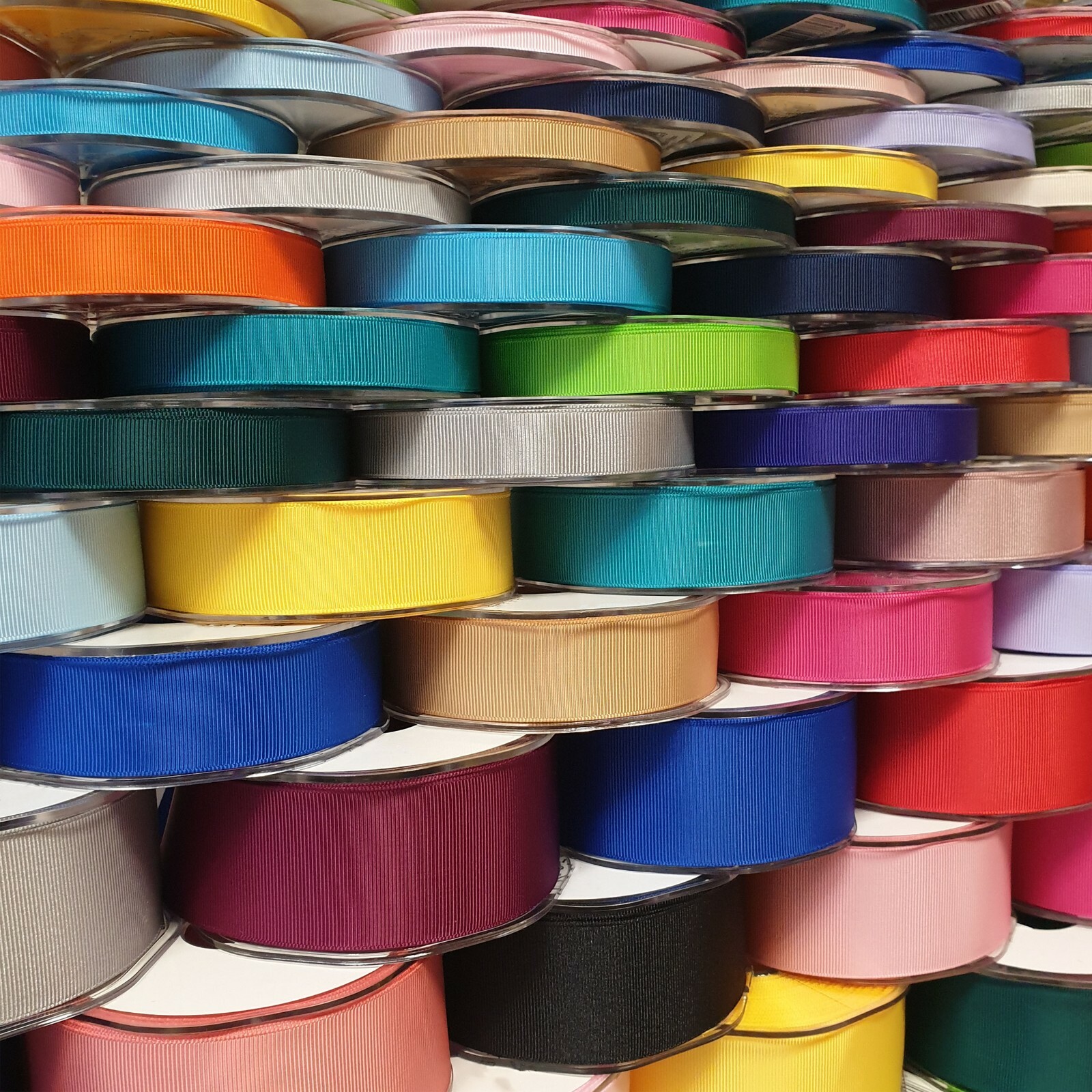 Beautiful Grosgrain Ribbon 144 Options FANTASTIC COLOURS 3mm - 38mm ...