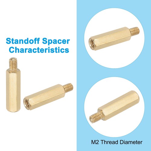 M4X20mm+6mm Standoff Screws, 60Pcs Male to Female Hex Brass | eBay