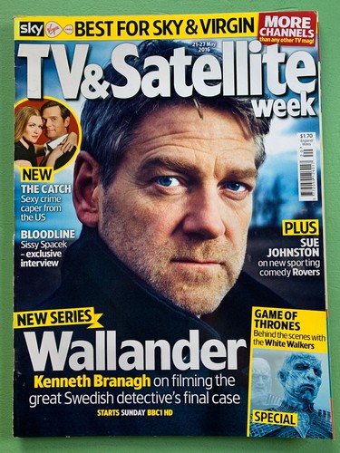 TV & SATELLITE WEEK mag 21-May-2016 KENNETH BRANAGH Michael Keaton ...