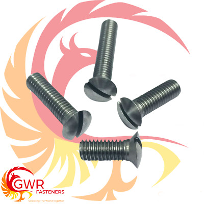 2BA STAINLESS Steel Raised Countersunk Screws - 10 Pack - 2 BA Bolts ...