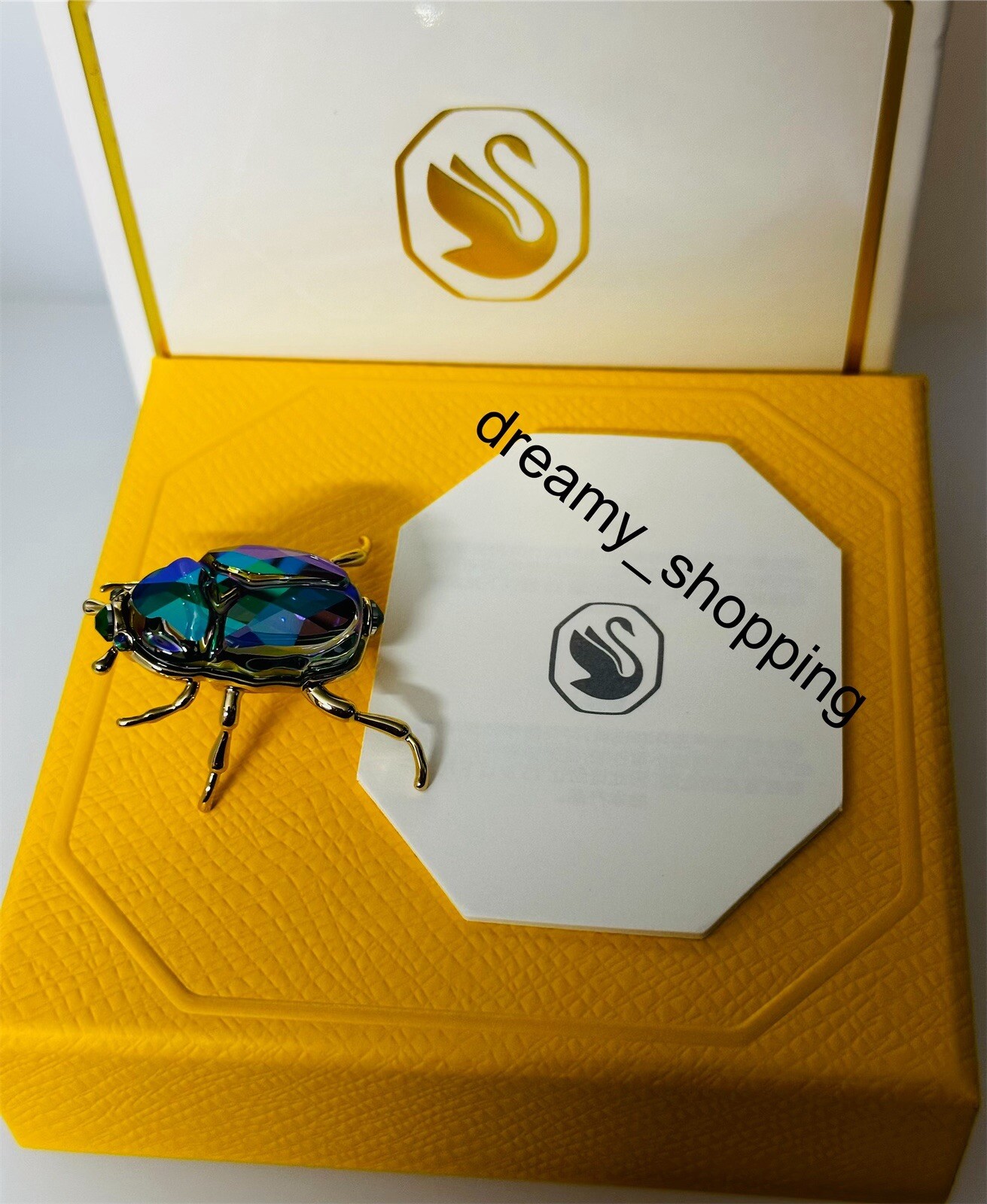 New In Box Authentic Swarovski SCS 2024 Beetle Crystal Metal Figurine ...
