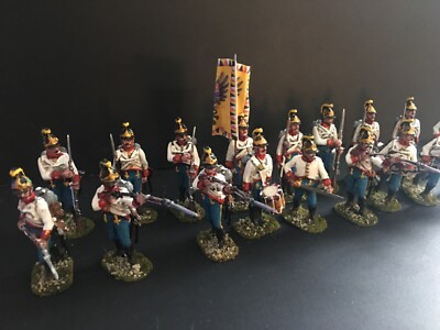 18 - 1/32 Painted 54mm - Napoleonic Austrian Hungarian Infantry in ...