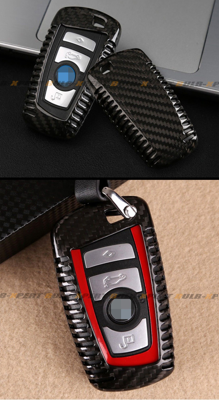 LUXURY CARBON FIBER CASE COVER FOR BMW F30 F32 F22 F10 F80 F82 KEY FOB ...