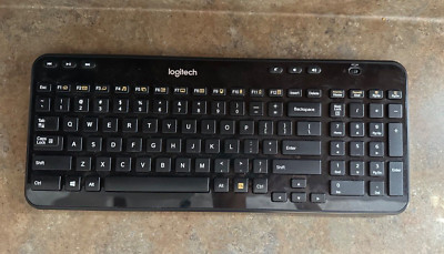 Logitech K360 Wireless USB Desktop Keyboard-Compact Full Keyboard Black ...