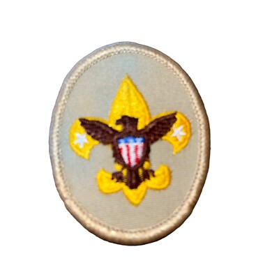 BSA Tenderfoot Rank Emblem Boy Scoot Patch Brown/Yellow Embroidered ...