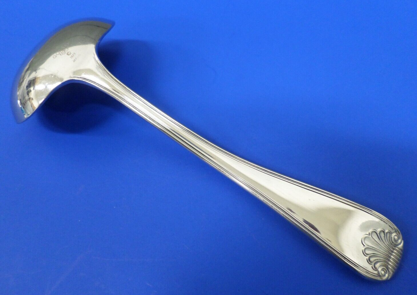 Gorham SHELL Glossy 18/8 Stainless JAPAN Flatware 7 1/4" GRAVY LADLE | eBay
