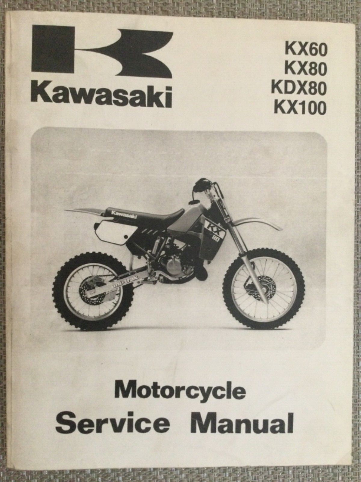1988-2003 Kawasaki Service Manual KX60 KX80 KDX80 KX100 88-03 99924 ...