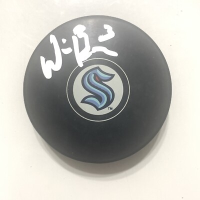 William Borgen Authentic Signed NHL Kraken Auto Puck Autographed | eBay