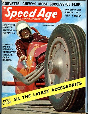 Speed Age Magazine February 1957 '57 Ford EX No ML 052117nonjhe | eBay