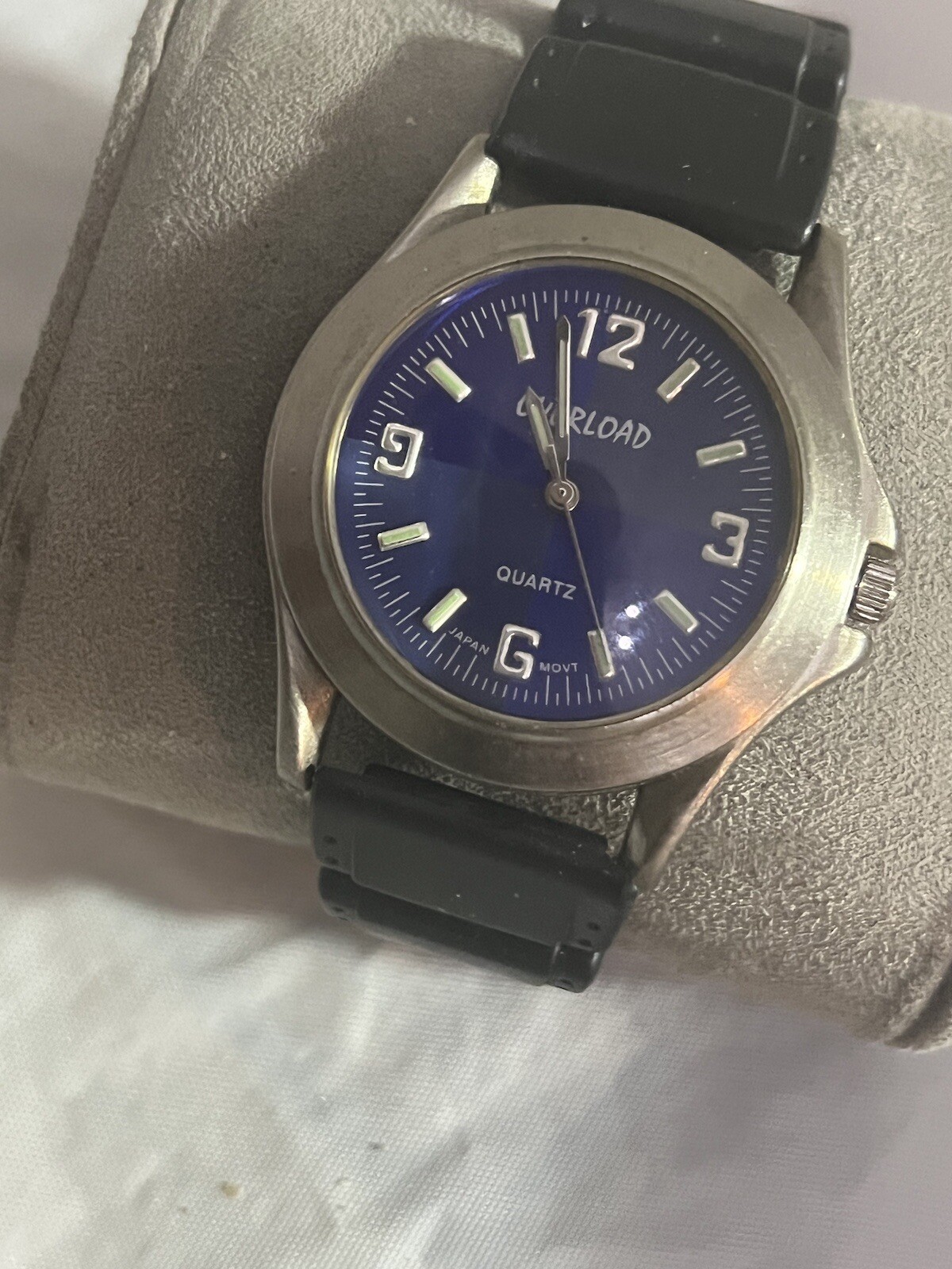 Overload Quartz Japan classic design Blueface 38 mm men’s watch ...