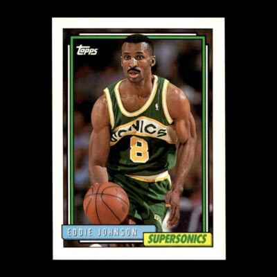 Eddie Johnson 1993-94 Topps Seattle SuperSonics #384 R328O 93 | eBay
