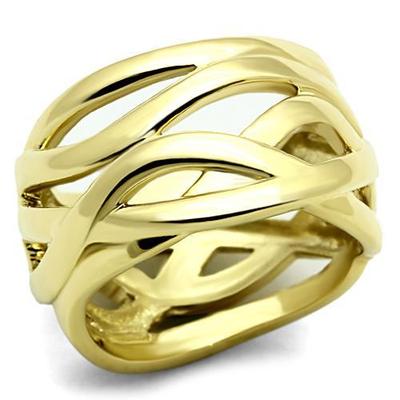 Stainless Steel Weave Celtic Wide Band Modern Unique Eternity Gold EP ...