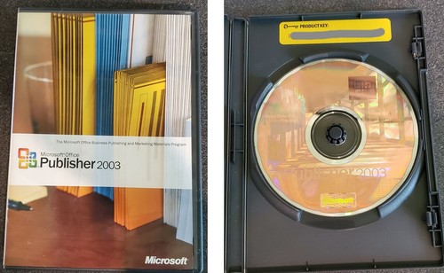 Microsoft Publisher 2003 Original Disc and Box, with Product Key | eBay