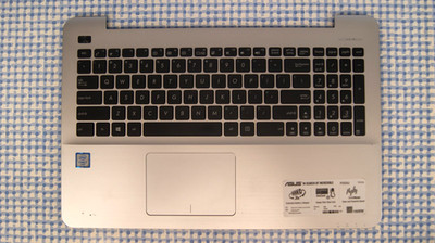 Used Asus F555U 15.6" laptop keyboard palmrest mouse pad | eBay