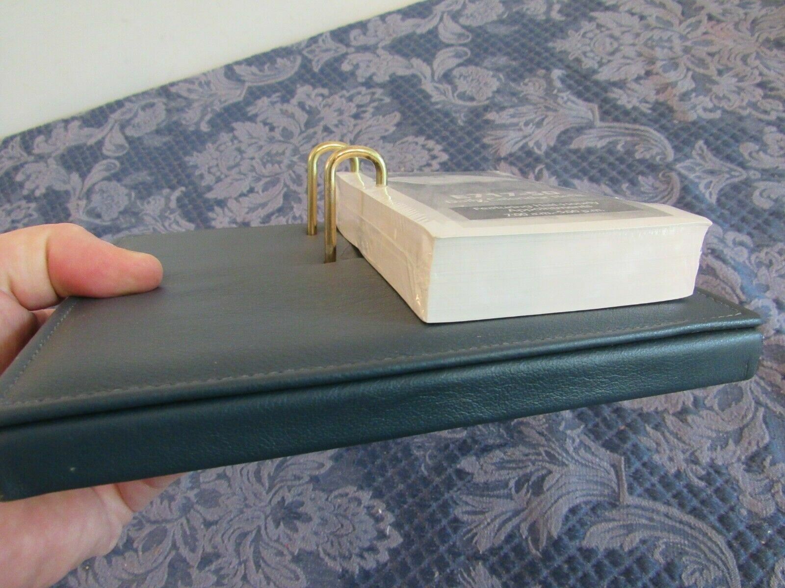 Blue Leather Executive Desk Calendar | eBay