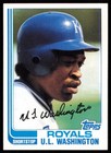 1982 Topps U.L. Washington Kansas City Royals #329 | eBay
