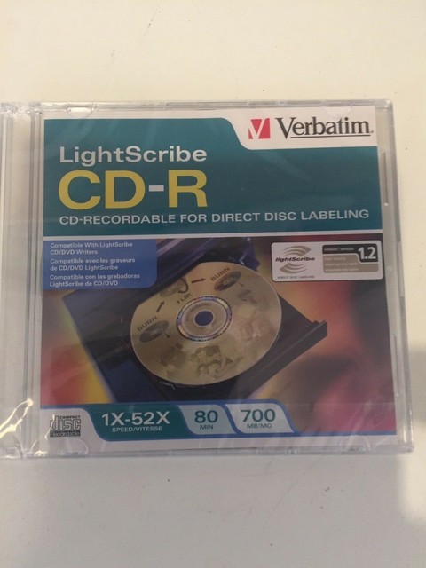 Lightscribe Cd-r Blank Disc 52x 700mb 80mins (very Rare) for sale ...