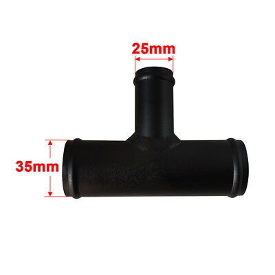 35mm×25mm OD Aluminium T Piece Pipe Hose Connector Fitting Joiner Spout ...