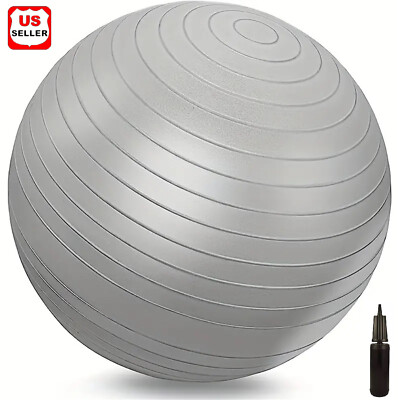 Yoga Ball Exercise Anti Burst Fitness Balance Workout Stability US 18 ...