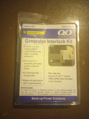 Square D QOCGK2C QO Cover Generator Main Breaker 785901489009 | eBay