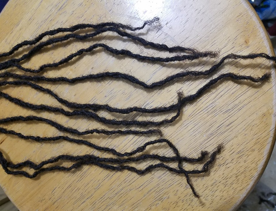 100% Human Hair dreadLocks 50 handmade 4" tiny color 1b 1/6" two strand ...