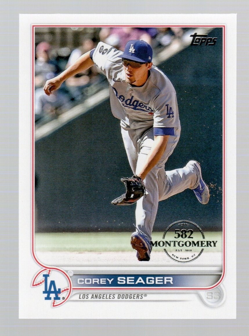 2022 Topps 582 Montgomery Club Stamp #301 Corey Seager Los Angeles ...