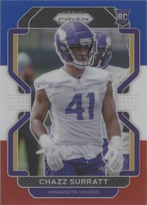 2021 Panini Prizm - Rookie Chazz Surratt #419 Red White & Blue Prizm ...