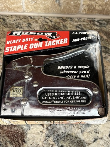 ARROW -Vintage- HEAVY DUTY ALL PURPOSE STAPLE GUN TACKER Model T-50 | eBay