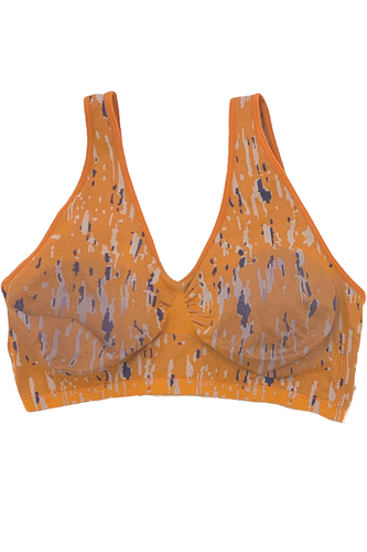 Rhonda Shear Seamless Jacquard Ahh Leisure Bra Amber | eBay