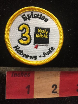 Christian NEW TESTAMENT BIBLE EPISTLES 3 HEBREWS-JUDE Patch 81D5 | eBay