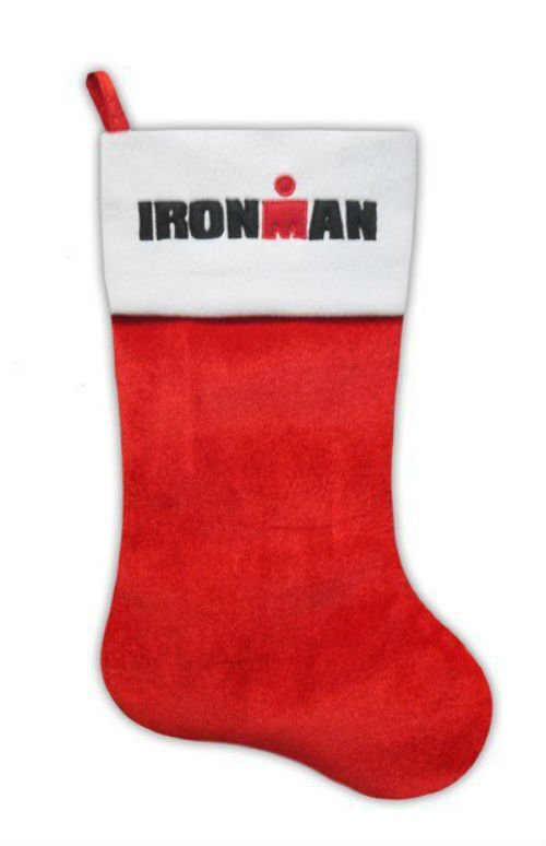 Ironman M-Dot Triathlon 19" Christmas Santa Stocking Sewn *New with ...