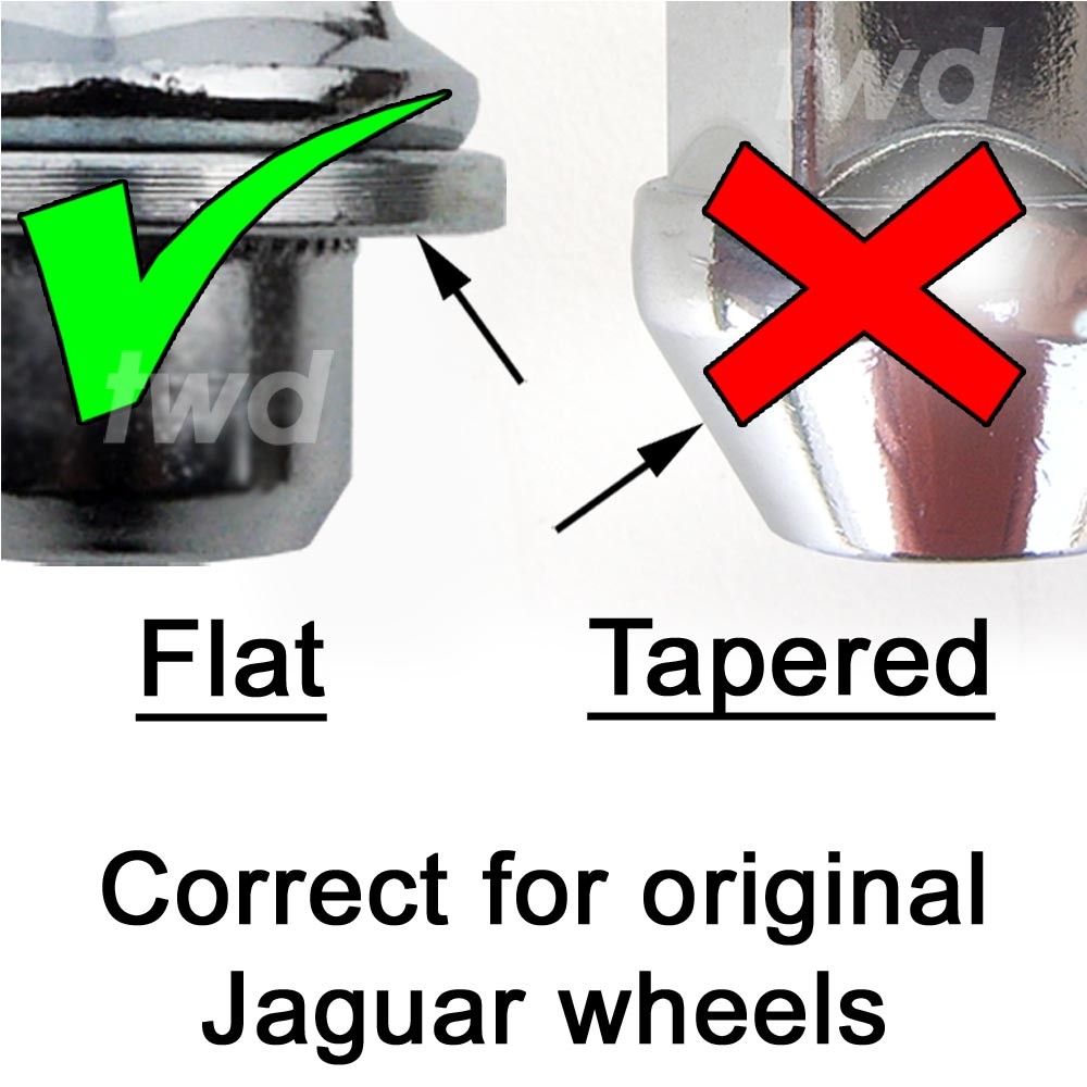 4x ALLOY WHEEL LOCKING NUTS FOR JAGUAR XJ-S XJS XJSC (1/2 UNF) LUG ...