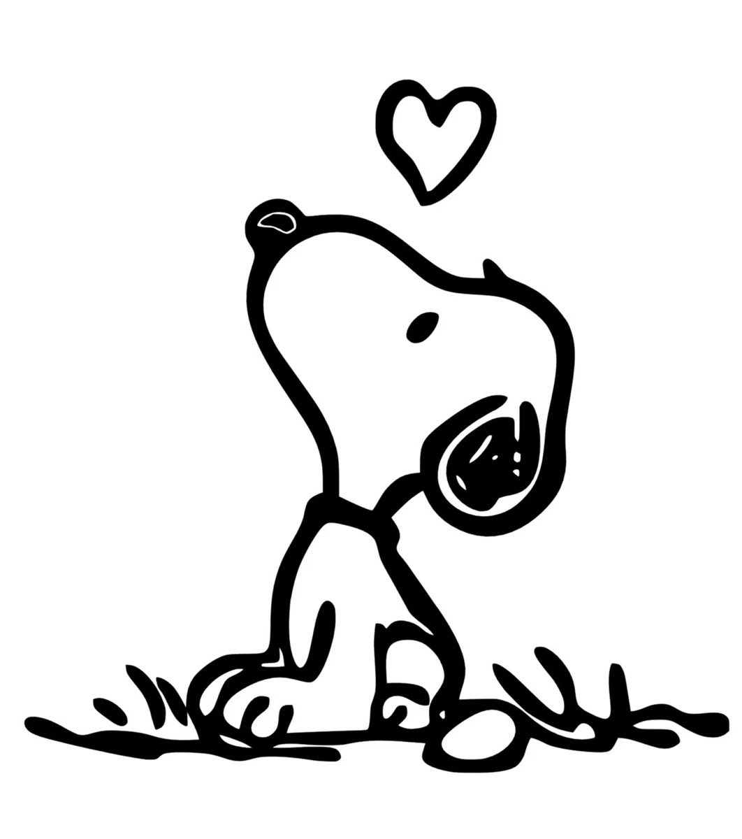 Snoopy Holding Heart
