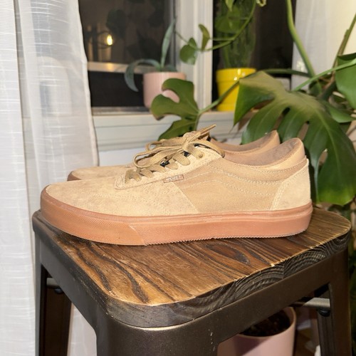 Vans Gilbert Crockett SkateboardingSuede Canvas Low Top Sneakers Tan ...