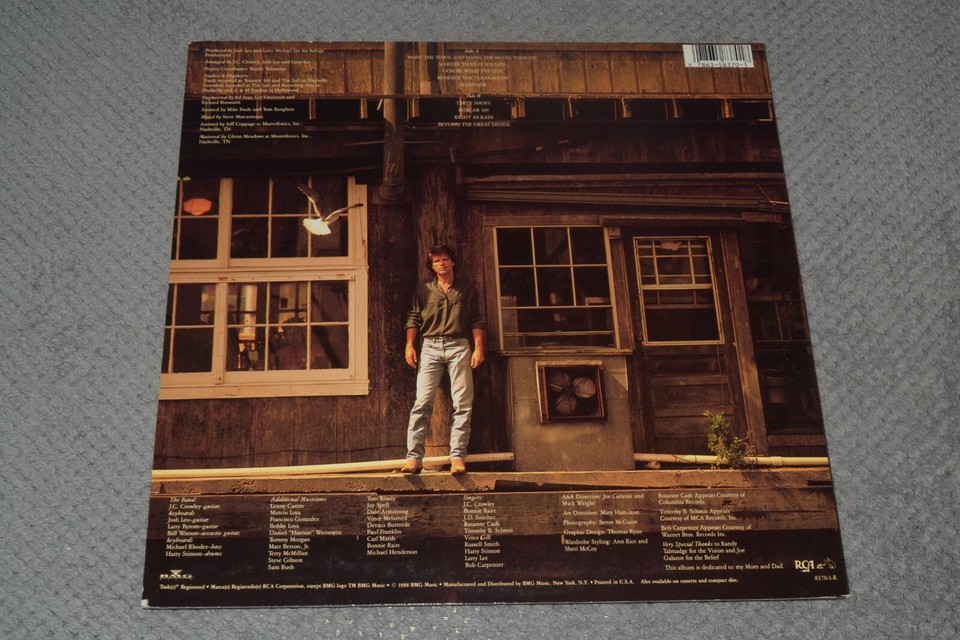 J.C. Crowley~Beneath The Texas Moon~1988 Country Rock~NM Vinyl~FAST ...