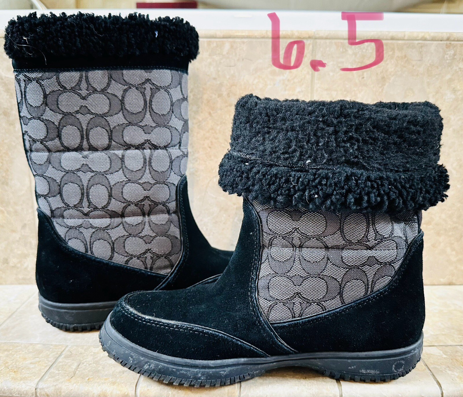 Coach Sherman Plush Puffer Quilted Sherpa Winter Snow… - Gem