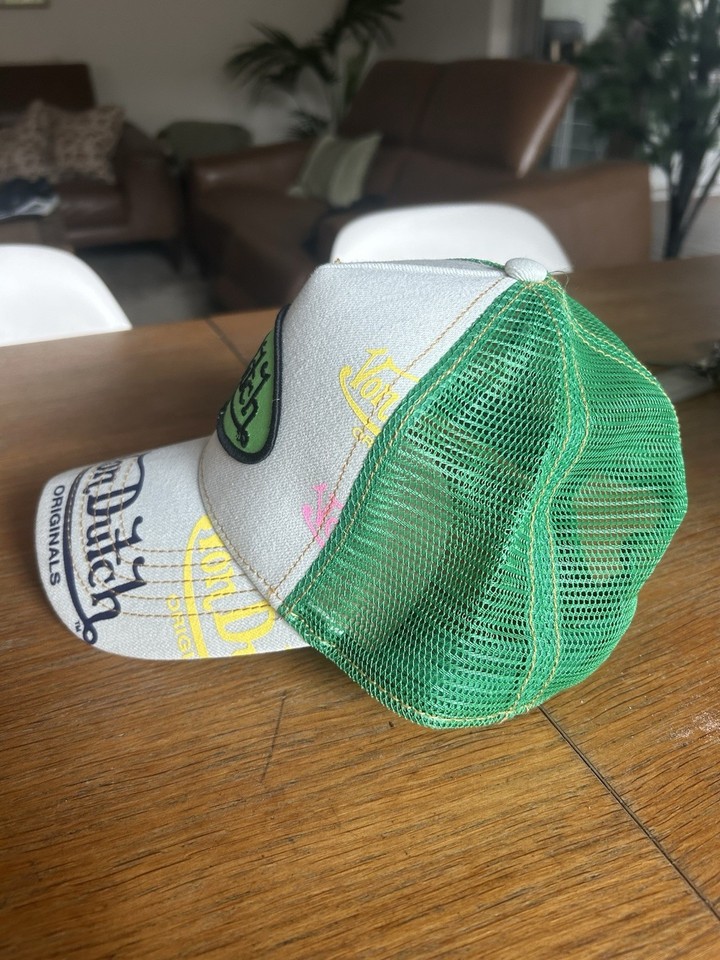 Von Dutch Hat "GREEN TINT " Original Trucker Mesh Snap Back Cap NEW ...