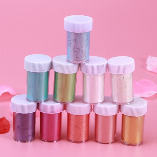 10 Pcs Pearl Powder Glitter Holographic Mica Powders Highlighter | eBay