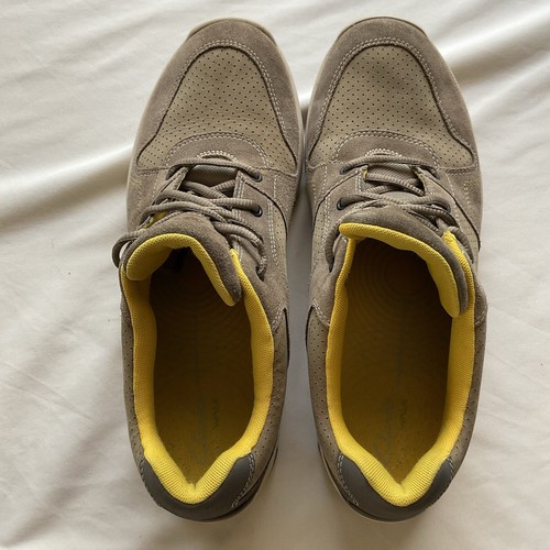 Clarks Wave Walk Suede Leather Shoes Dark Khaki Tan Mens Sz 12 Comfort ...