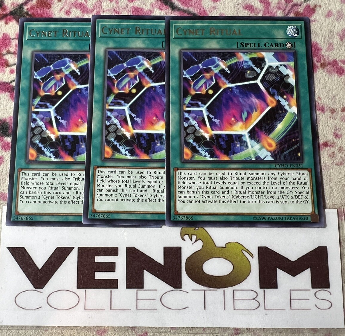 3x (M/NM) - Cynet Ritual - CYHO-EN051 - Rare - Unlimited YuGiOh | eBay