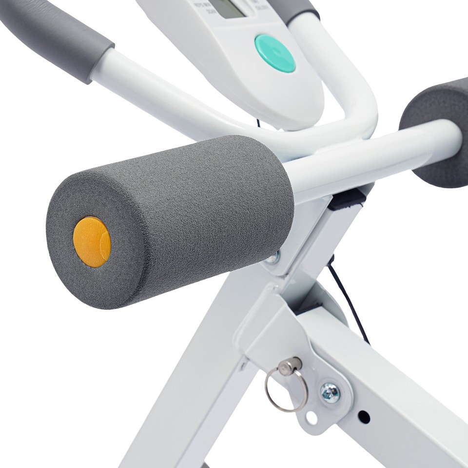 Multi-Workout Ab Machine Foldable Abdominal Cruncher Sit Up Bench Side ...