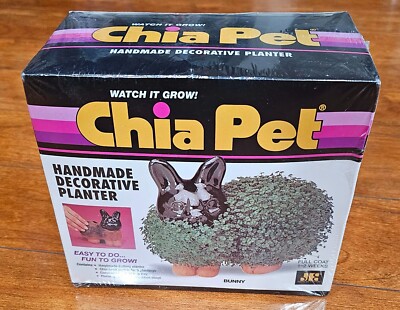 Vintage Chia Pet In Box Chia Bunny FACTORY SEALED Plants Gardening ...