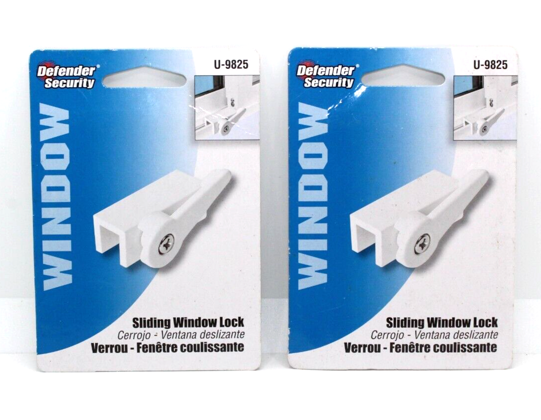 Two New Sliding Window Locks Defender Security U-9825 Color White ...