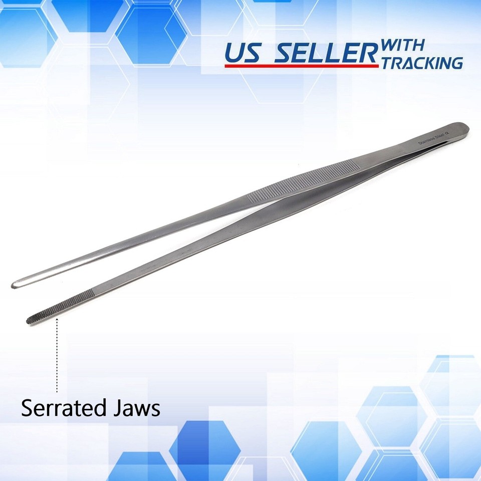 New 12" Inches EXTRA-LONG Tweezers Stainless Steel Handy (Choose one ...