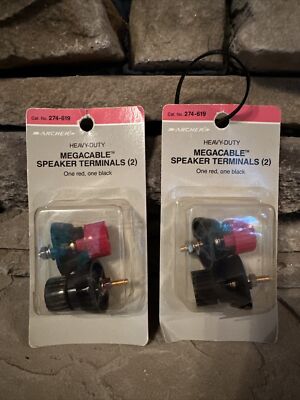 NOS New Archer Heavy Duty Megacable Speaker Terminals 274-619 | eBay