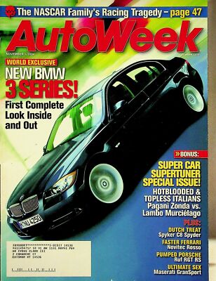 AutoWeek Magazine November 1, 2004 BMW 3 Series Complete Look Inside ...