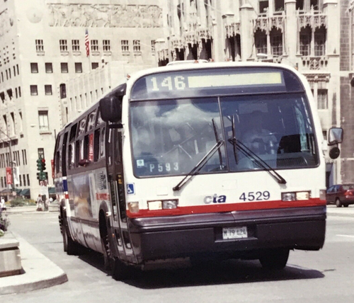 Chicago Transit Authority CTA Bus #4529 Route 146 Photograph Michigan ...
